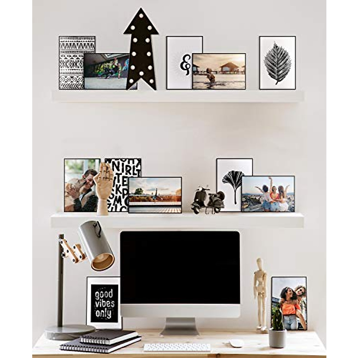 MCS Format Picture Frames, Gallery Wall Frames, Black, 5 x 7, 12-Pack