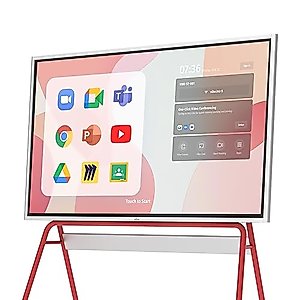 Vibe S1 4K UHD Smart Board, 55 Inch Digital Whiteboard for Office and Classroom, Electronic Presentation Meeting Device for Hybrid Work, Interative Touchscreen Display, Chrome OS and 250+ Free Apps