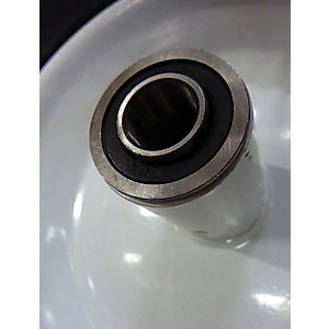 2 Pack -Marathon 92010 Flat Free 20" Replacement Tire Assembly for Rubbermaid Big Wheel Carts, Black & 5/8" Replacement Precision Ball Bearings - 4 Pack