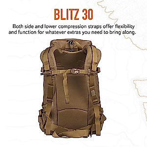 Mystery Ranch Blitz 30 Backpack - Tactical Daypack Molle Hiking Packs, 30L, L/XL,Coyote