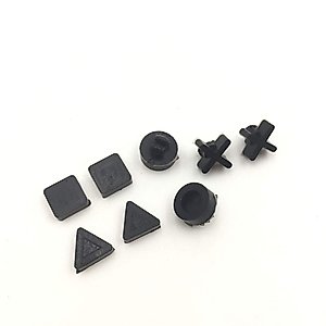 Black Non-Slip Silicon Rubber Feet Cover Replacement for Sony PS4 Slim Pro Console Shell Housing Bottom Pad (for PS4 Pro)