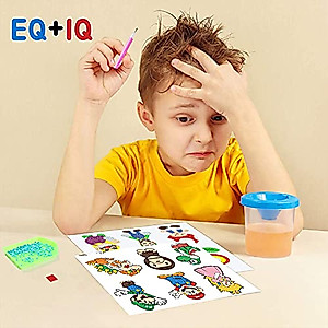 DURVA 5D Diamond Painting Stickers Kits, 12 Pcs Cartoon Anime Theme Diamond Stickers Paint by Numbers Kit, Suitable for Children, Boys and Girls DIY Super Mario Cartoon Theme Stickers