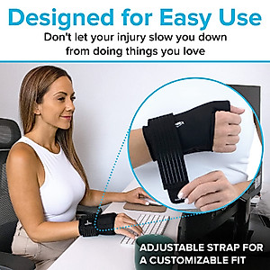 Arctic Flex Wrist Ice Pack Wrap - Gel Compression Support for Arthritis Hand & Thumb - Reusable Hot & Cold Therapy Brace for Pain Relief, Tendonitis, Carpal Tunnel, Tenosynovitis (Fits Left & Right)