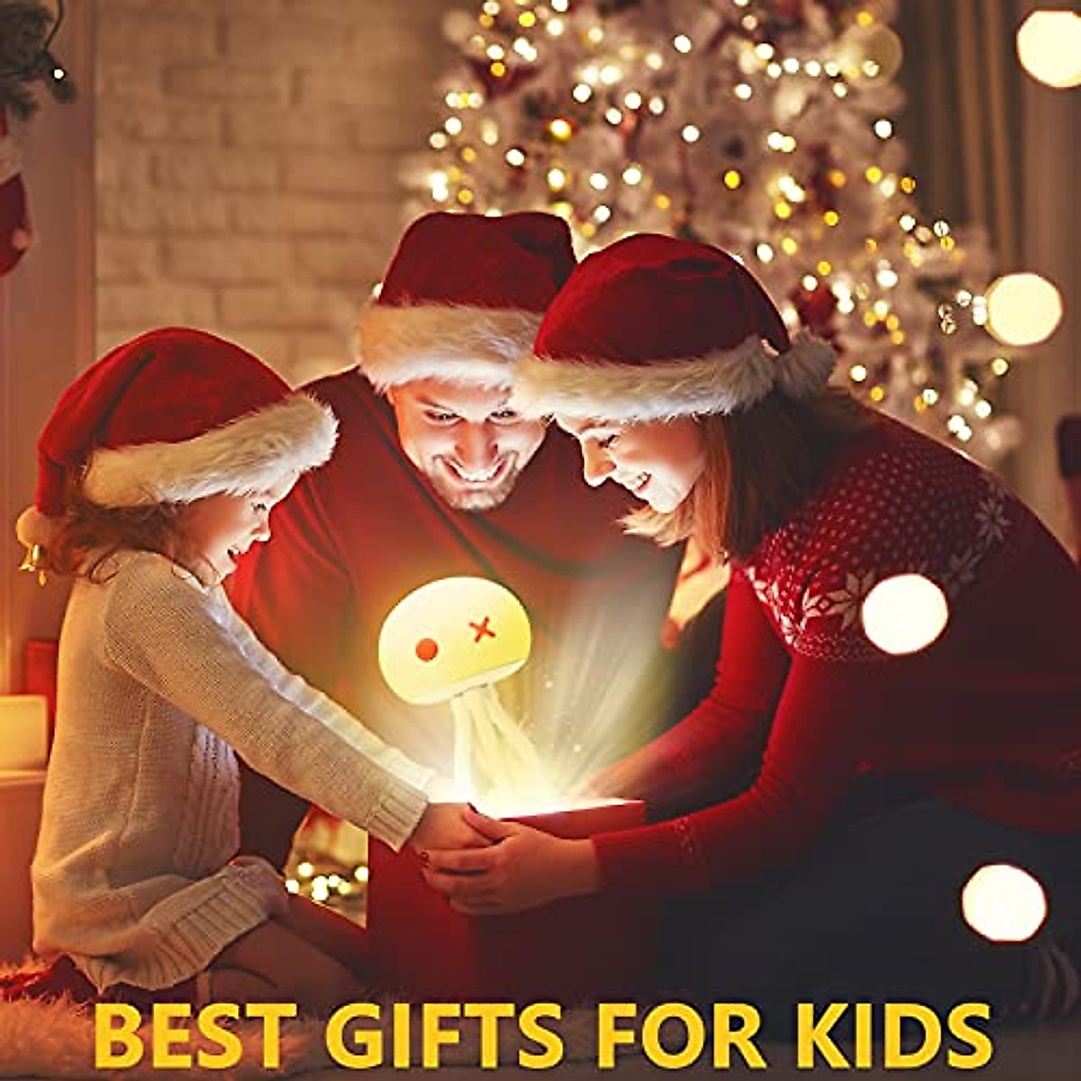 Cute Kids Night Light for Baby Toddler Teens, Dimmable Rechargeable Silicone Bedside Lamp with Flexible Tripod, Kawaii Nursery Night Lights for Breastfeeding, Soft Eye Caring, Tap Control (White)