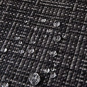 MIULEE Outdoor Waterproof Throw Pillow Covers Decorative Farmhouse Water Resistant Cushion Covers for Tent Patio Garden Couch Sofa Pack of 2, 20x20 Inch Black