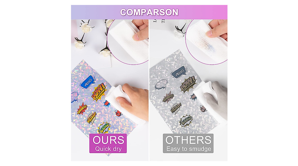 Holographic Sticker Paper for Inkjet & Laser Printers