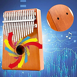 Handmade Gift, Kalimba Thumb Piano, Portable Finger Piano, Mini Musical Instrument with Bag including Study Instruction and Tune Hammer