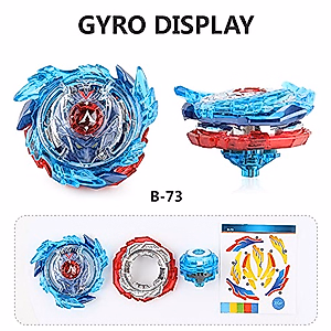 Bey Battling Top Burst | Burst Evolution Combination Series 4D | Set of 4 Fighter Gyroscope 4D Fusion Model | 2 Launcher and 1 beystadium