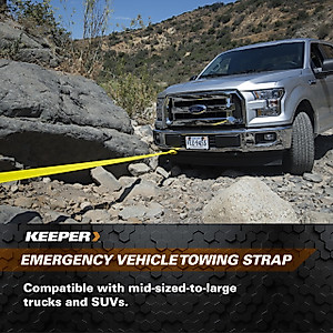 HAMPTON PROD Keeper 02932 3" x 20' Vehicle Recovery Strap, 22,500 lb Web Capacity