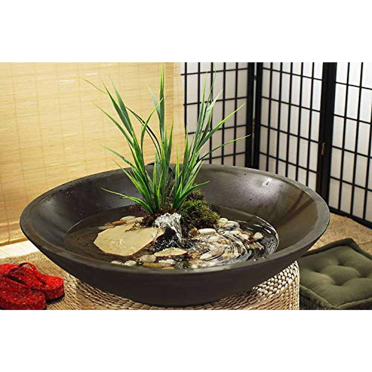 Beckett Corporation CGFK60 Submersible Pump and Container Kit Ideal for Mini Fountains, Water Gardens, and Bird Baths, Black