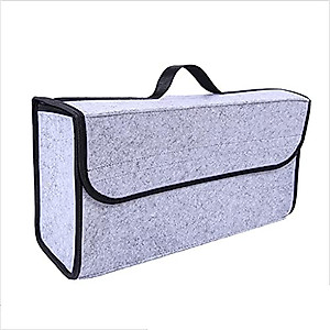 WDBBY Felt Cloth Car Trunk Organizer Portable Foldable Storage Box Case Auto Interior Stowing Tidying Container Bags (Color : OneColor)
