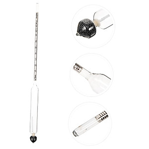 GLEAVI 5pcs Hydrometer Petroleum Making Tool Measure Tool Liquid Tester Mud Making Kit for Beginners Mud Making Supplies Test Tool Liquid Measuring Tools Liquid Meter Distilling Supplies