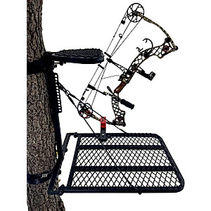 My Bow Buddy Regular Hang-On Buddy Tree Stand Bow Holder | Steel Bow Holder for Tree Stand with Rubber Grip | Works as a Compound or Crossbow Stand | Bow Holder Archery Stand with Quick Attach Knobs