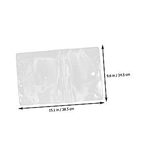 Operitacx 15 Pcs Laptop Case Clear Sheet Protectors Clear Notebook Cover Plastic Book Film Notebook Cover Protector Adjustable Book Cover Book Protection Cover Book Coat PVC Plan Textbook A5