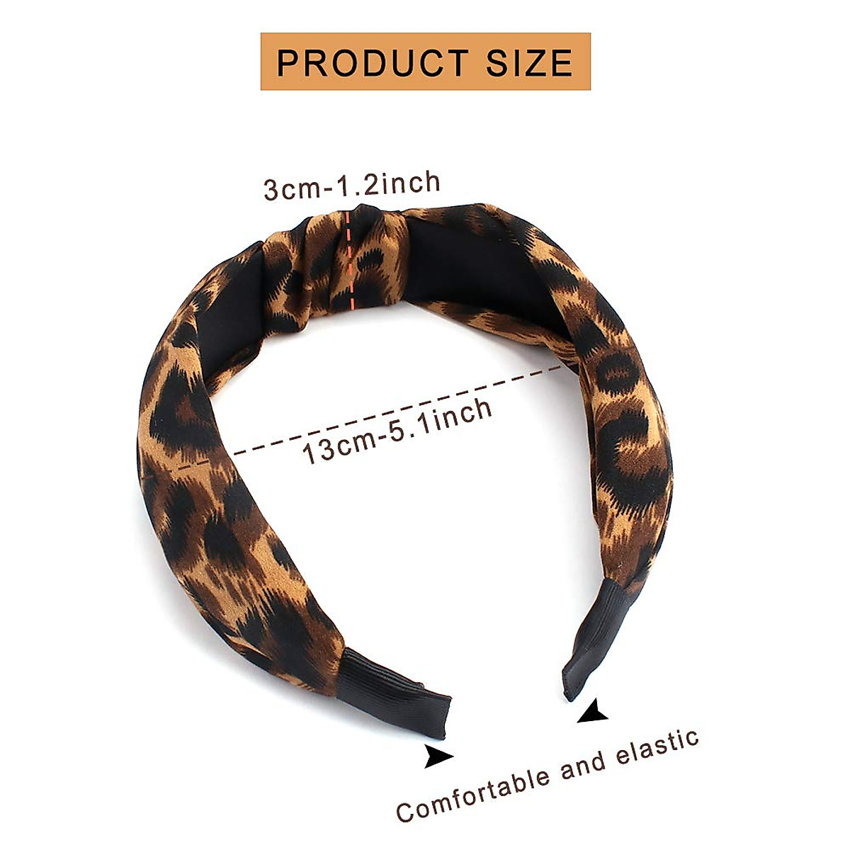 TOBATOBA Headbands for Women, Pearl Headband Leopard Headbands for Women Girls, Cute Headband with Pearls, Wide Top Knot Headband, Beaded Women headbands Fashion Hair Accessories for Women and Girls