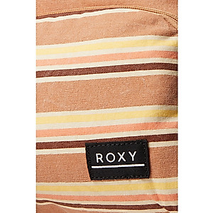 Roxy Always Core Canvas Backpack Toasted Nut Retro Rays Stripe One Size