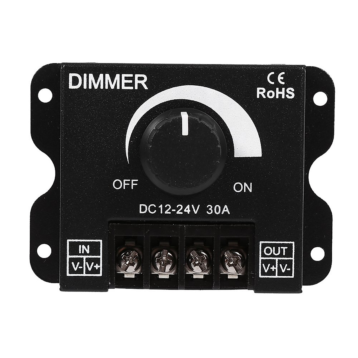 Strip Led Dimmer Switch,12V-24V 30A Led Switch Dimmer Controller Manual Operation for Strip Light Single Color