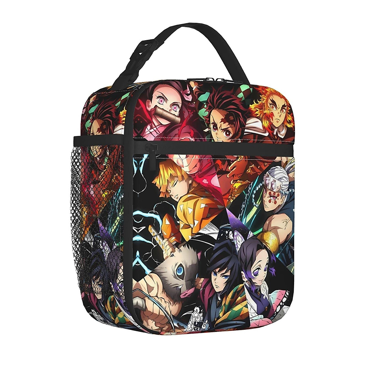 Tyfiocea Anime Reusable Lunch Bag, Leakproof Freezable Insulated Cooler Lunch Box