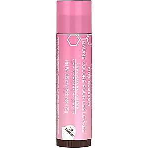 Burt's Bees Lip Balm, Tinted Moisturizing Lip Care for Women, for Dry Lips, 100% Natural, with Shea Butter, Pink Blossom (2 Pack)