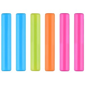 SHENGQIPC Reusable Ice Cubes Pack-of-6 Cooling Ice Sticks Plastic Ice Cube Sticks for Water Bottles BPA Free