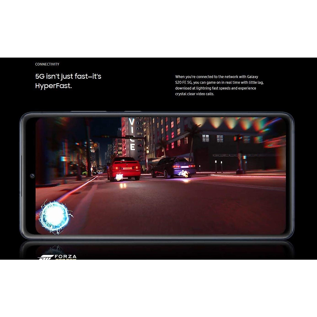 SAMSUNG Galaxy S20 FE 5G (128GB, 6GB) 6.5'' AMOLED, Snapdragon 865, IP68 Water Resistant, 4G Volte (Fully Unlocked for T-Mobile, AT&T, Verizon, Global) G781U1 US Model (w/Fast Wireless Charger, Navy)