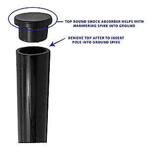 Founding Fathers Flags - 10ft Black Flag Pole & Spike - Perfect for Any Outdoor Use!