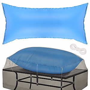 84" x 36" Patio Furniture Cover Airbag - No Leakage, with Rope to Fix, Reusable Weather Resistant Picnic Table Airbag Patio Table Cover Support for Outdoor Patio Furniture, Rectangular