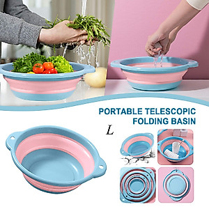 Snack Rack Plastic Basin Folding Multifunctional Portable Washbasin Silicone Telescopic Tools & Home Improvement Bag Container