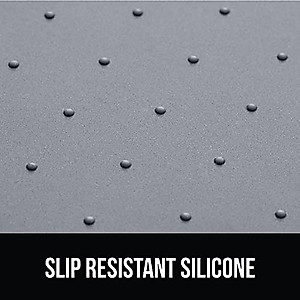 Gorilla Grip Silicone Pet Feeding Mat, Dog and Cat Food Mats Contain Spills, Protects Floors, Waterproof Placemats for Dogs and Cats Water Bowl, Raised Edges, Pet Accessories, 18.5x11.5, Gray