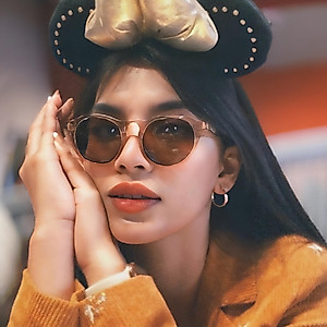 ZENOTTIC Vintage Round Polarized Sunglasses for Men Women UV400 Protection Retro Sun Glasses