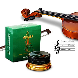 MABSA ROSIN Premium Grade Instrument Rosins for Violin, Viola, and Cello Bows - Excellent Grip - Natural Rosin for Musicians - Dark Green, Full Cake