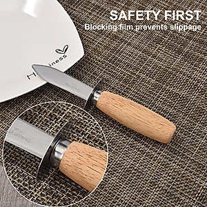 HILAZA 10Pcs Oyster Knife, Oyster Shucking Knife Bulk, Oyster Shucker, Oyster Opener Tool