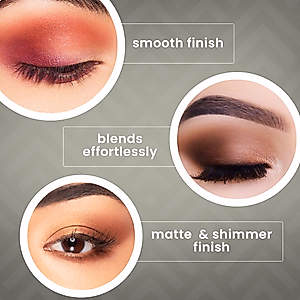 Ccolor Cosmetics - Soft Natural, 9-Color Eyeshadow Palettes, Highly Pigmented Eye Shadow Makeup, Long-Wearing Eye Palette, Matte & Shimmer Eye Makeup Kit with Easy-to-Blend Neutral Shades