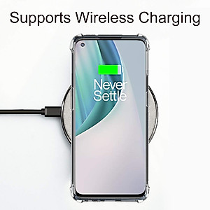 Osophter for Oneplus Nord N10 5G Case,Oneplus N10 5G Case Clear Transparent Reinforced Corners TPU Shock-Absorption Flexible Cell Phone Cover for Oneplus N10 5G(Clear)