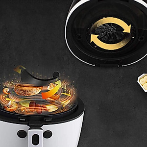 Air Fryer Oven Stove French Fries Machine 8 Liters Oil-Free Air Healthy Fryer Household Automatic Stir Fry Multi-Function Fries Machine Oven Electric Fryer, Adjustable Temperature Contr