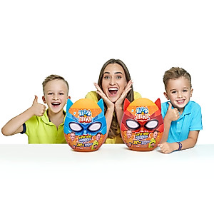 ZURU Vlad & Niki Superhero Surprise Egg Robot Battle with 20+ Surprises, Blue, Series 1