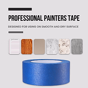 Lichamp Blue Painters Tape 2 inch Wide, 1pc Blue Masking Tape, 1.95 inches x 55 Yards