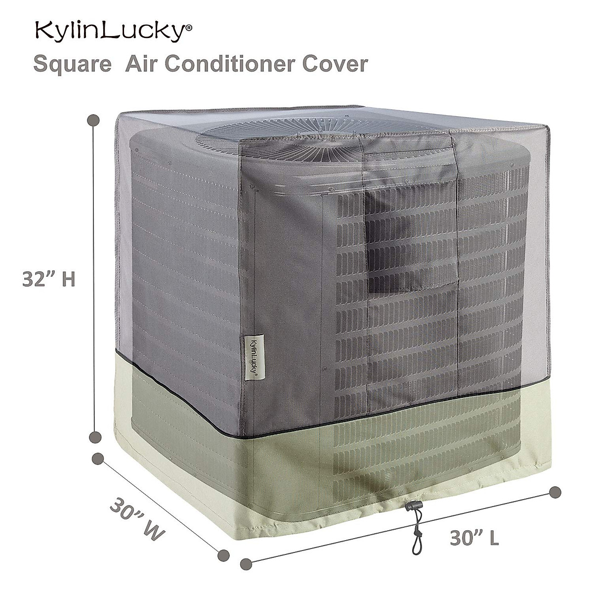 KylinLucky Air Conditioner Cover for Outside Units - AC Covers Fits up to 30 x 30 x 32 inches