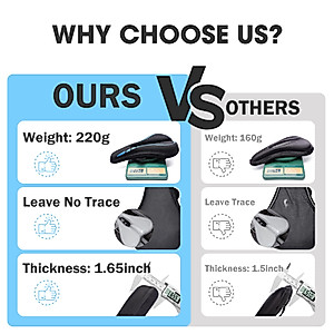 MEENCOOL Bike Seat Cushion - Gel Padded Bike Seat Cover for Men & Women Comfort, Adjustable Velcro Secure Bicycle Seat Cushion Compatible with Peloton, Indoor & Outdoor Bicycle Seat(11"x7"，Blue)