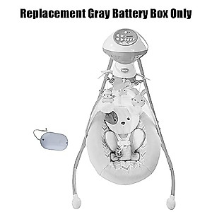 Replacement Part for Fisher-Price Sweet Snugapuppy Dreams Cradle 'n Swing - DRG43 ~ Replacement Gray Battery Box
