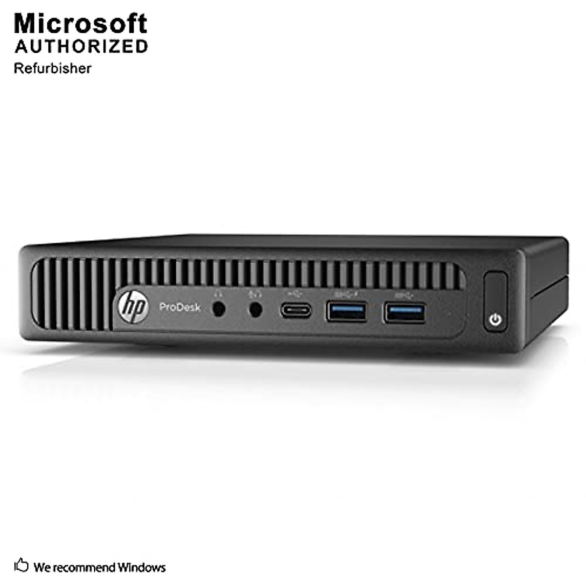 HP 600 G2 Micro Computer Mini Tower PC (Intel Quad Core i5-6500T, 16GB DDR4 RAM, 256GB SSD, Win 10 Pro (Renewed)