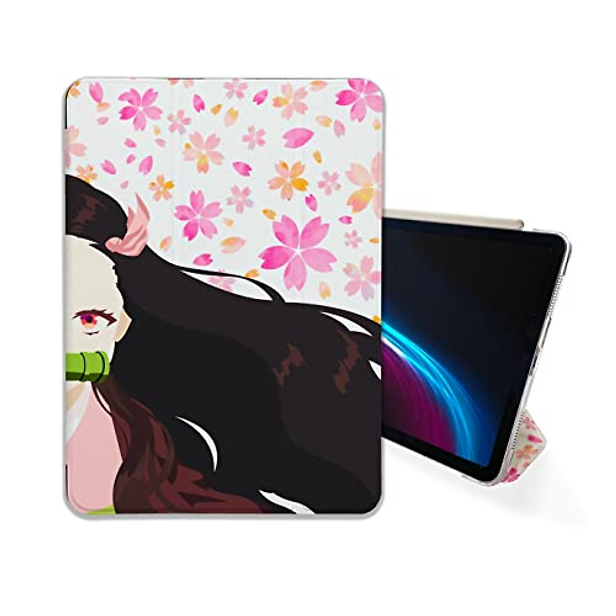 Cute Anime Girl Kawaii Flower case Compatible with iPad Mini Air Pro 7.9 8.3 9.7 10.2 10.9 11 12.9 inch Pattern Cover New 2022 2021 Trifold Stand 3 4 5 6 7 8 9 Generation 542 (11" Pro 1/2/3 gen)