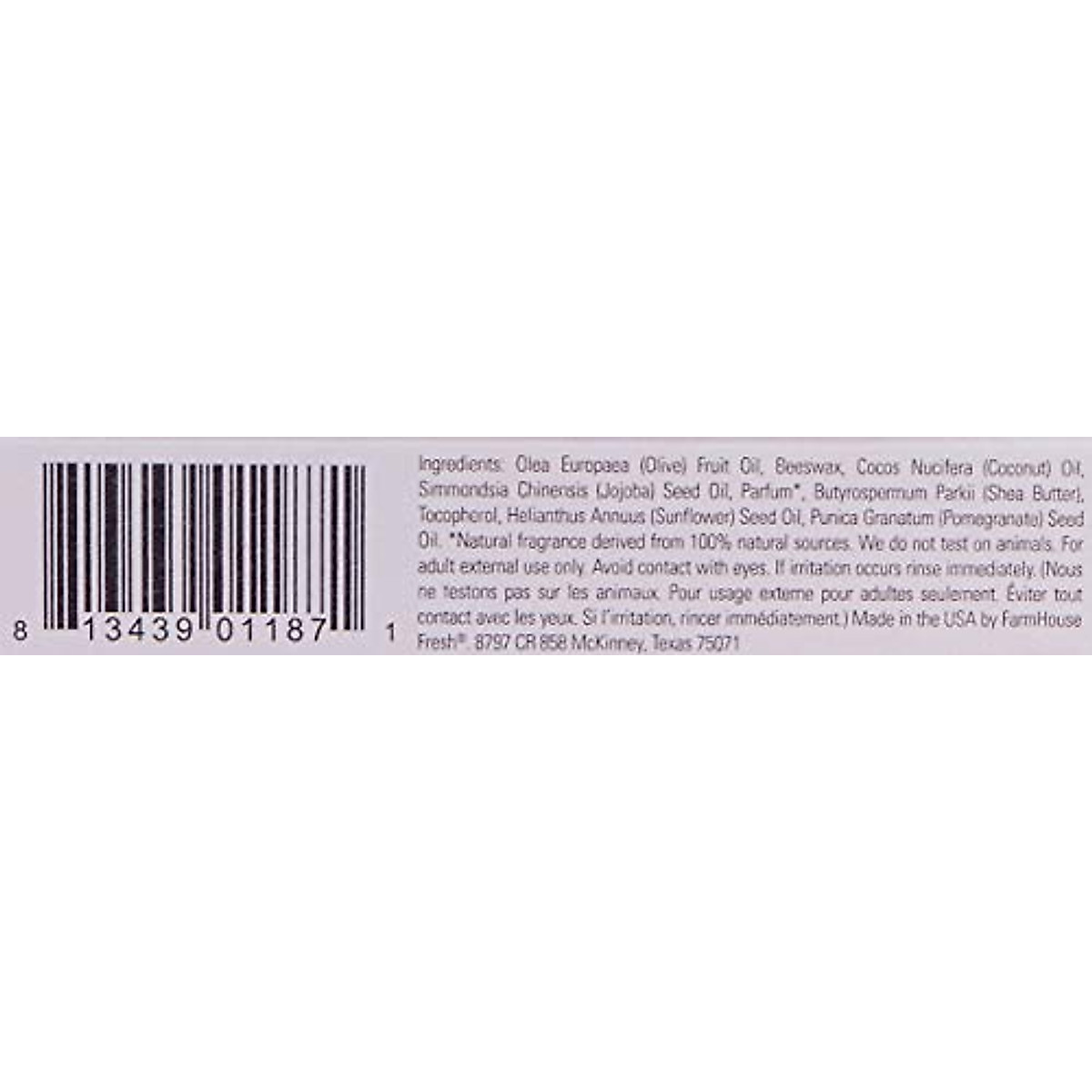 FarmHouse Fresh Hydrating Lip Balm, Blackberry, 0.64 oz