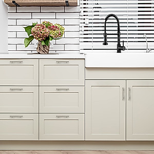 Ravinte 25 Pack | 6'' Cabinet Pulls Brushed Nickel Stainless Steel Kitchen Drawer Pulls Cabinet Handles 6”Length, 3-3/4” Hole Center with Mounting Template