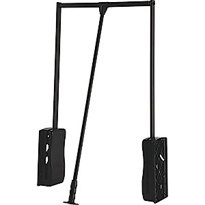 Pull Down Closet Rod, 26 lbs load capacity (Black powder-coated, 26" - 35 1/16")
