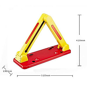 SEFAX Parking Space Lock, Parking Barrier, Manual Parking Blocker and Space Saver Parking Space Lock Thickened Triangle Parking Lock
