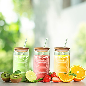 MAMAGIFTREE Gifts for Mom - Mom Birthday Gifts, Mothers Day Gifts for Mom, Mom Gifts from Daughter Son, 16 Oz Mom drinking glass