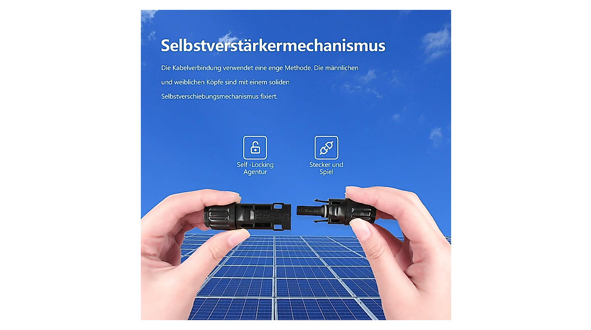 Trisinger Waterproof Solar Panel Connector - 1500V, 70A