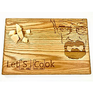 Algis Crafts | Chopping Board - LET'S COOK | Custom Wedding, Anniversary, Housewarming Gift, First Home Gift | Handmade Birthday Gift | Laser Engraved Cutting Board