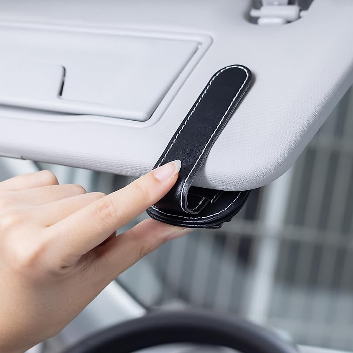 achard Car Sunglasses Holder for Volvo XC40 XC60 XC90 V90 V60 S90 S60 2016-2020 2021 2022,Car Sun Glasses Holder Ticket/Card Clip,Eyeglasses Hanger for Car Visor Accessories,Car Sunnies Holder